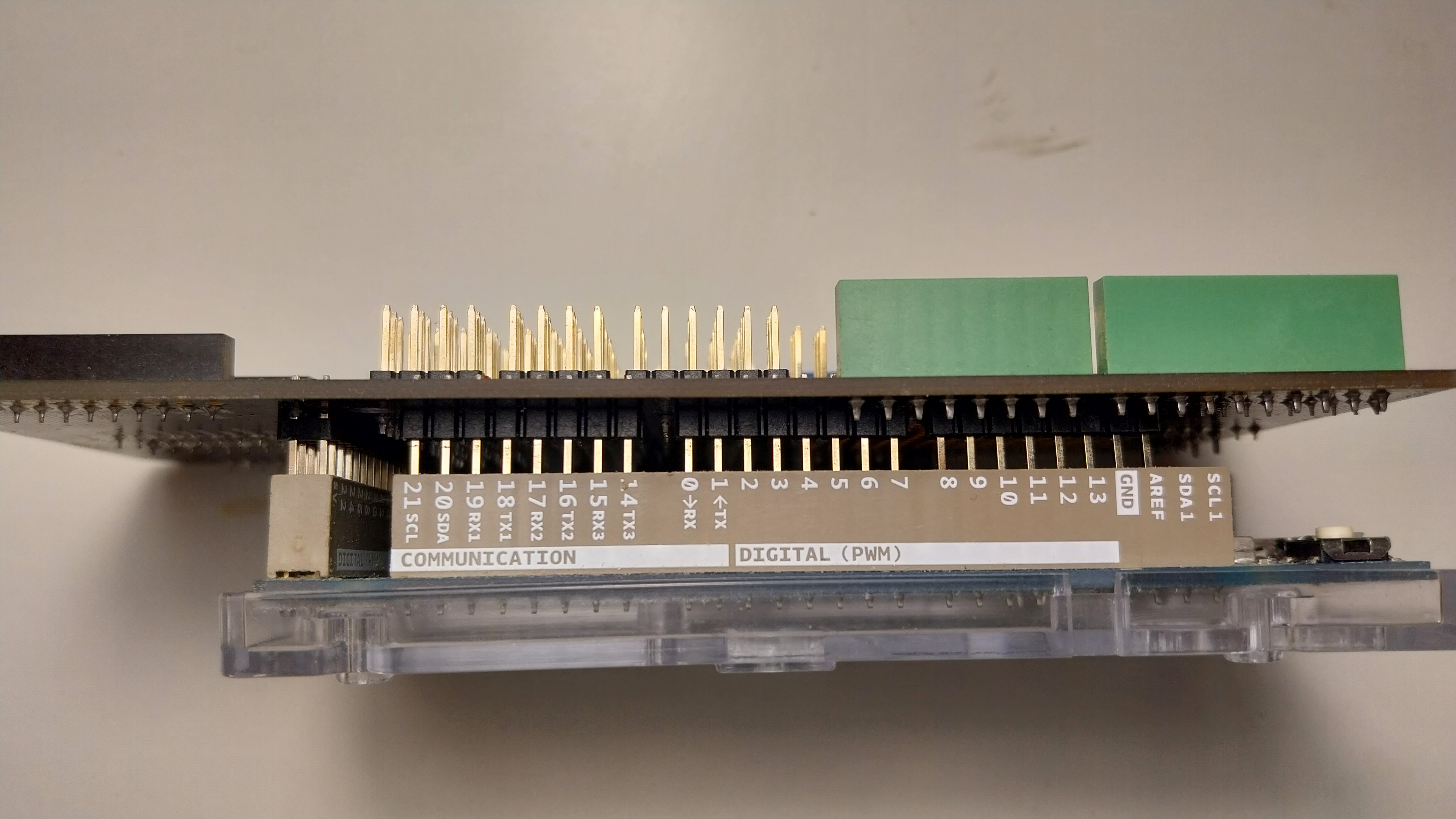 · Add The Display Shield On Top Of The Gpioshield